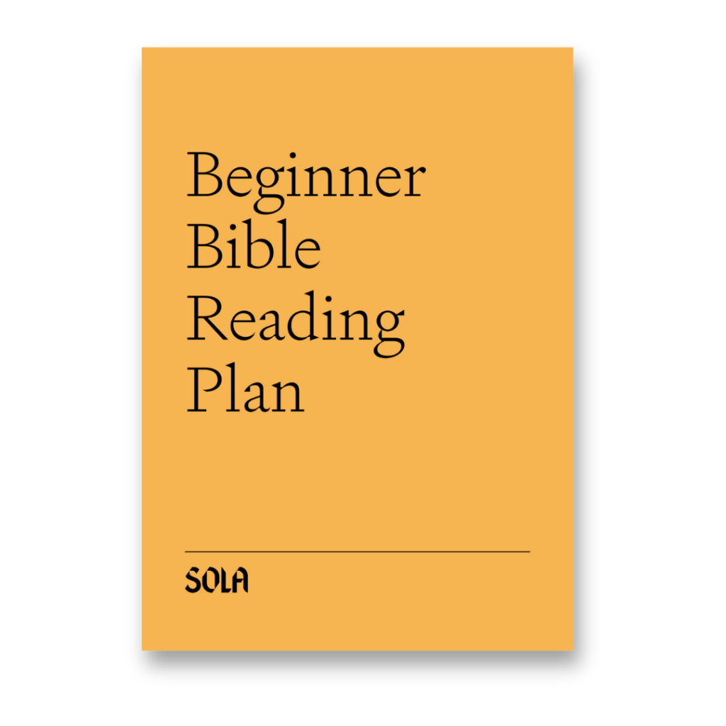 Beginner Bible Reading Plan — Sola Media